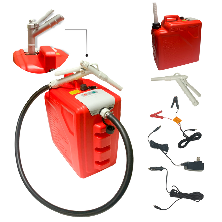 PumpMatic Portable Fuel Station – 5 Gal Fast Flow Fuel Pump | BRS Battery
