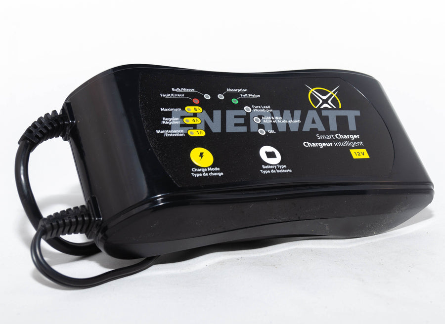 Enerwatt EWC12-148 12 Volt Smart Charger Automatic 1/4/8 AMP | BRS Battery