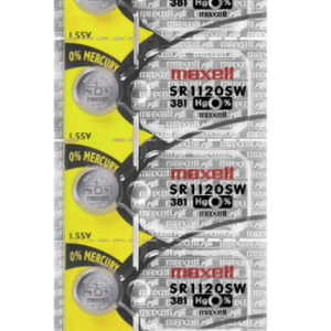 381 MAXELL WATCH BATTERY BUTTON CELL - 5 Pack | BRS Battery